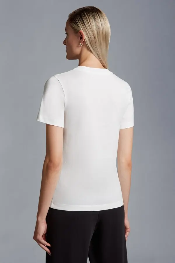 Moncler Logo Embellished Crewneck T-shirt