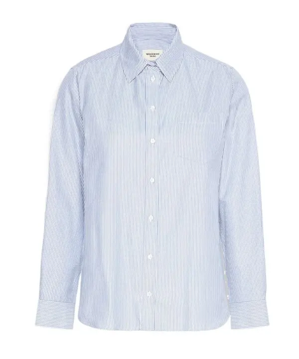 Max Mara Cotton Oxford Shirt - Navy