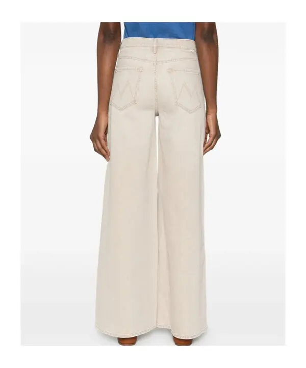 MOTHER Wide-leg High-rise Jeans