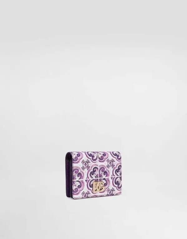 Dolce & Gabbana Dolce Gabbana Majolica Printed Bi-fold Wallet