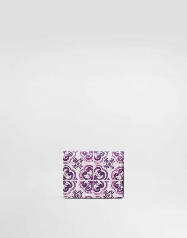 Dolce & Gabbana Dolce Gabbana Majolica Printed Bi-fold Wallet