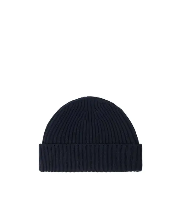 Stone Island Beanie With Compass Logo Patch