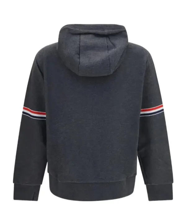 Thom Browne 4-bar Zip-up Hoodie