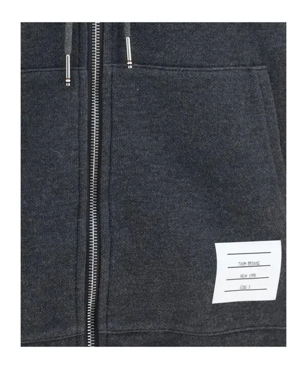 Thom Browne 4-bar Zip-up Hoodie