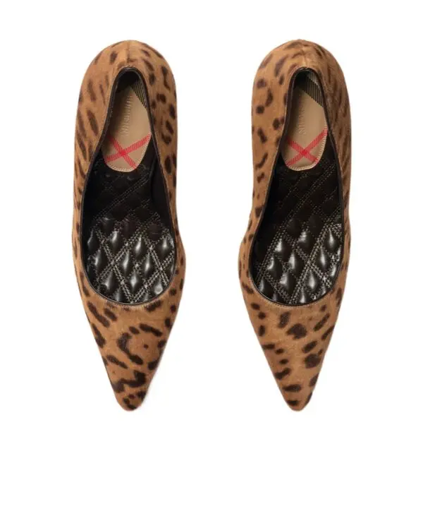 Burberry Leopard Print Dame High Pumps