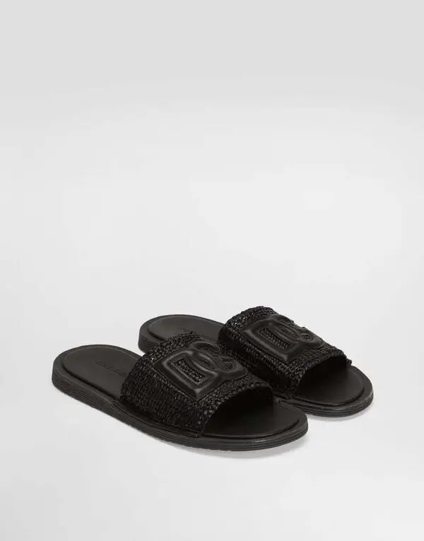 Dolce & Gabbana Dolce Gabbana Dg Patch Crochet Slippers