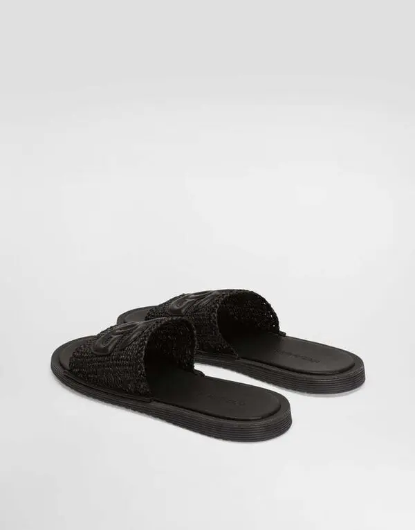 Dolce & Gabbana Dolce Gabbana Dg Patch Crochet Slippers