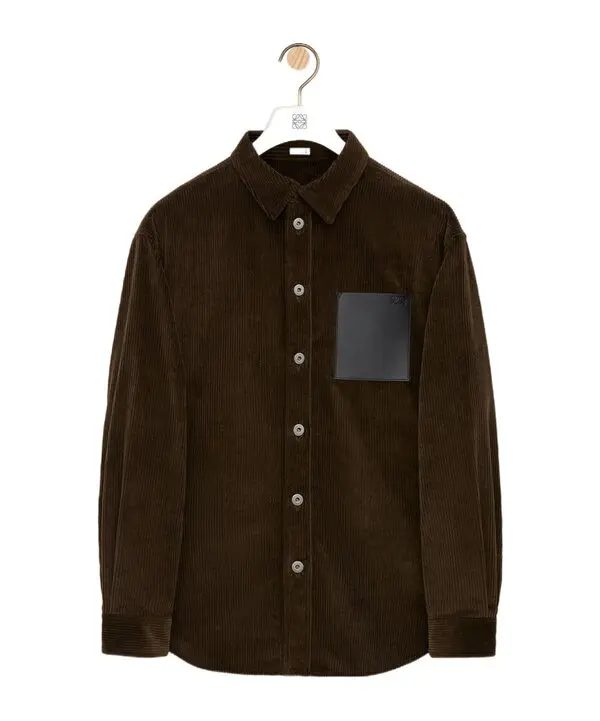 Loewe Long Sleeve Buttoned Shirt - Brown
