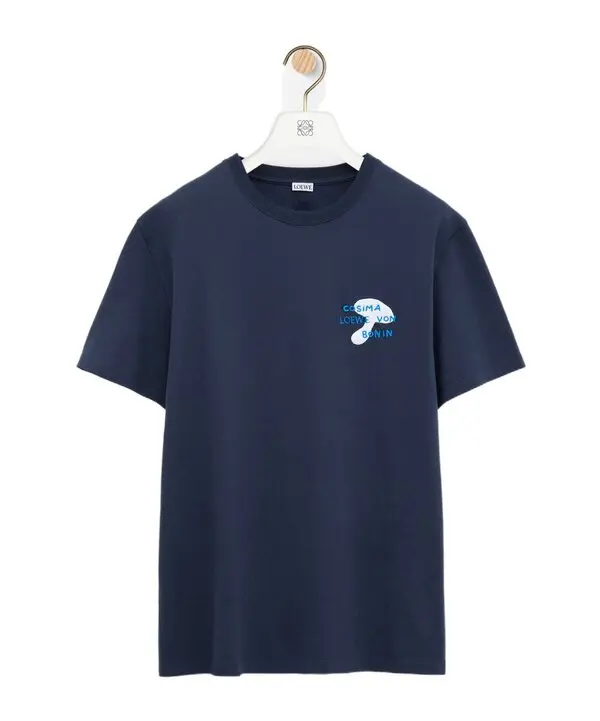 Loewe Cosima Von Bonin Logo T-shirt - Navy Blue