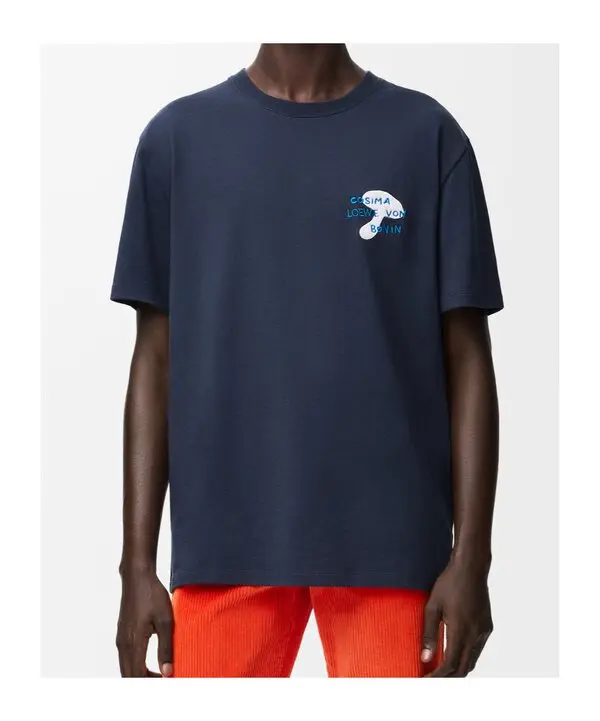 Loewe Cosima Von Bonin Logo T-shirt - Navy Blue
