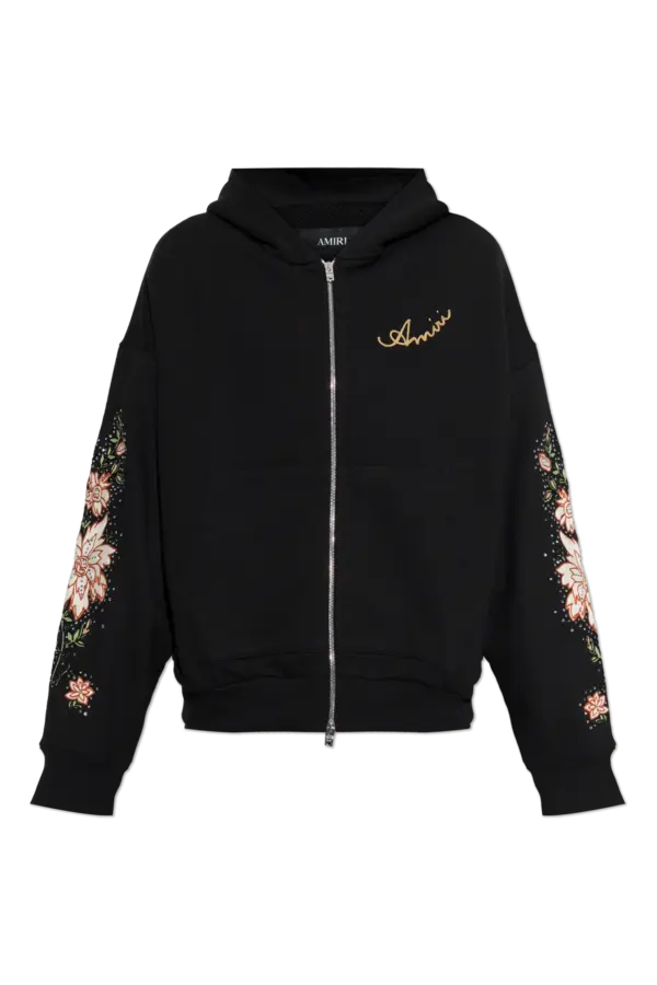 Amiri Sweatshirt With Colorful Embroidery And Shimmering Sequins