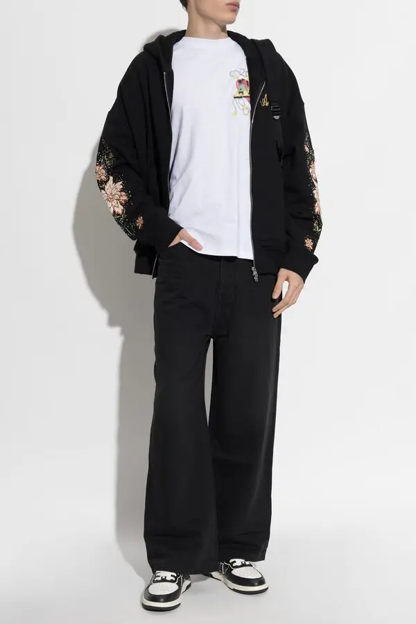 Amiri Sweatshirt With Colorful Embroidery And Shimmering Sequins