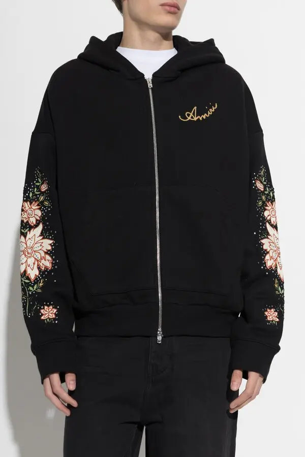 Amiri Sweatshirt With Colorful Embroidery And Shimmering Sequins