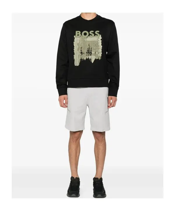 Hugo Boss Logo-print Cotton Sweatshirt
