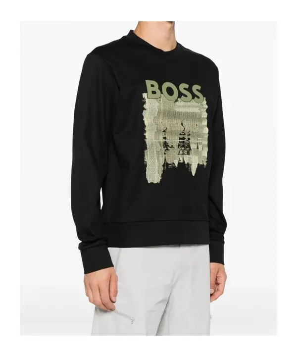 Hugo Boss Logo-print Cotton Sweatshirt