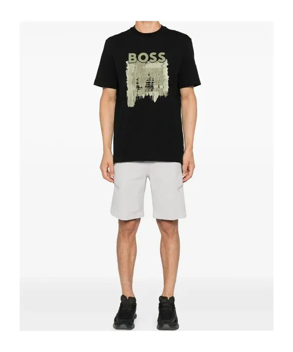 Hugo Boss Logo-print Graphic T-shirt