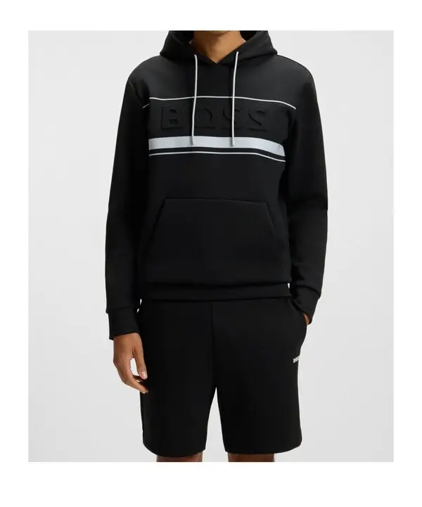 Hugo Boss Logo Panel Hoodie