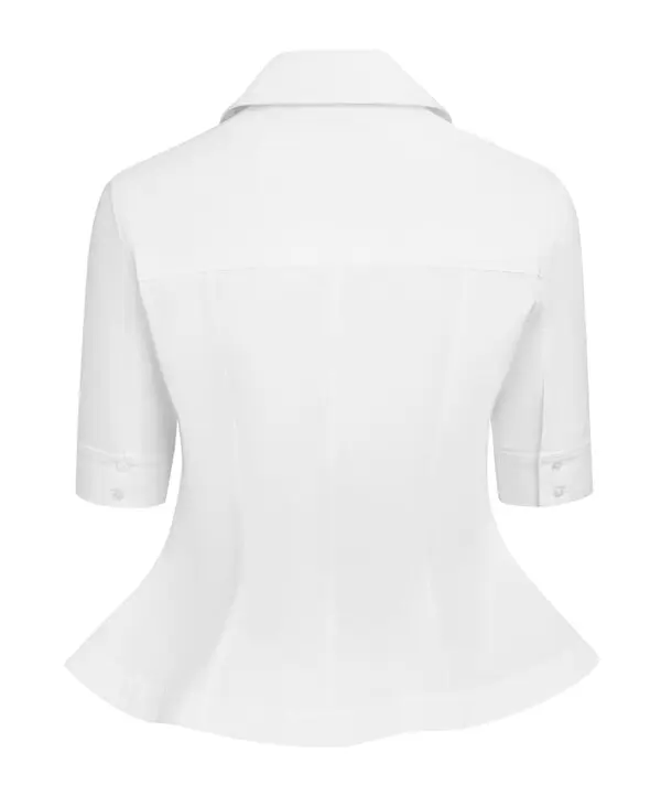 Alaïa Poplin Peplum Shirt