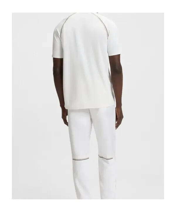 Hugo Boss Slim-fit Short-sleeved Polo Shirt - White