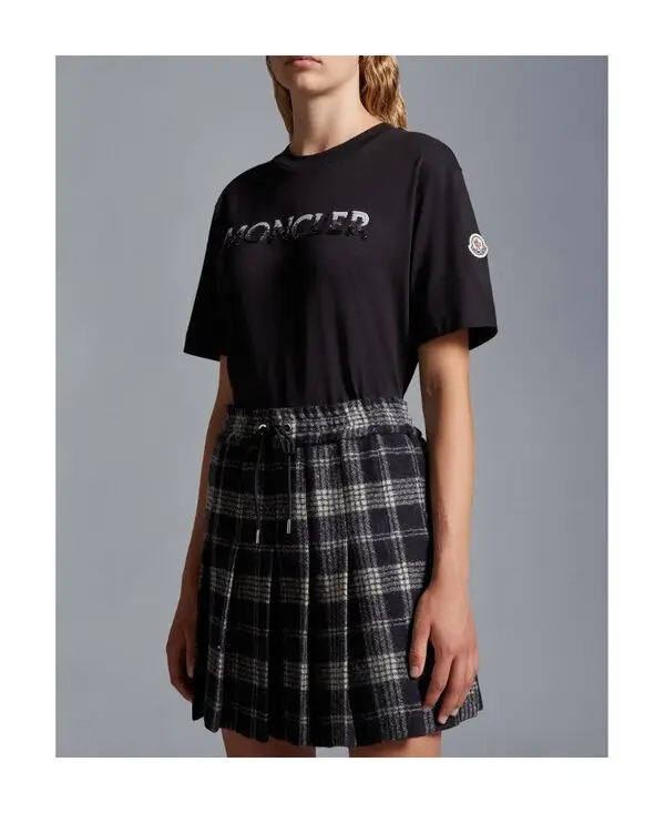 Moncler Logo Embellished Crewneck T-shirt