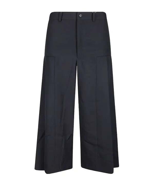 Comme Des Garçons Wide Leg Pleated Trousers