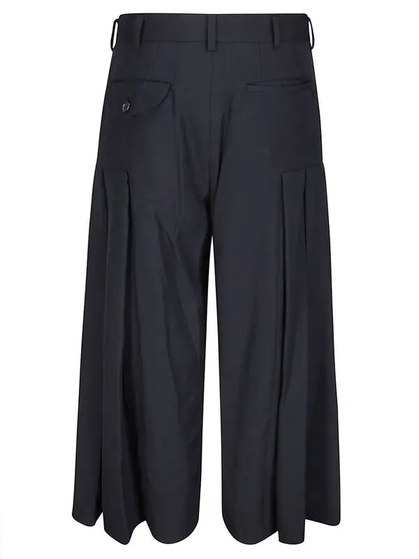 Comme Des Garçons Wide Leg Pleated Trousers