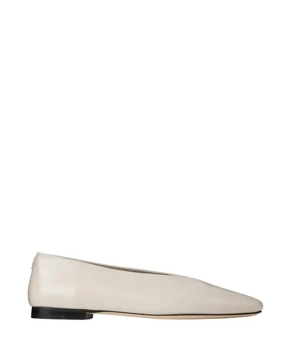 JIMMY CHOO Soft Shiny Biker Leather Flats