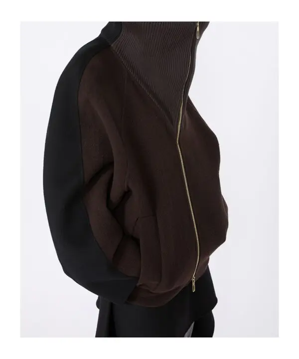 Sportmax Short Wool And Cashmere Heavy Jacket Coffee