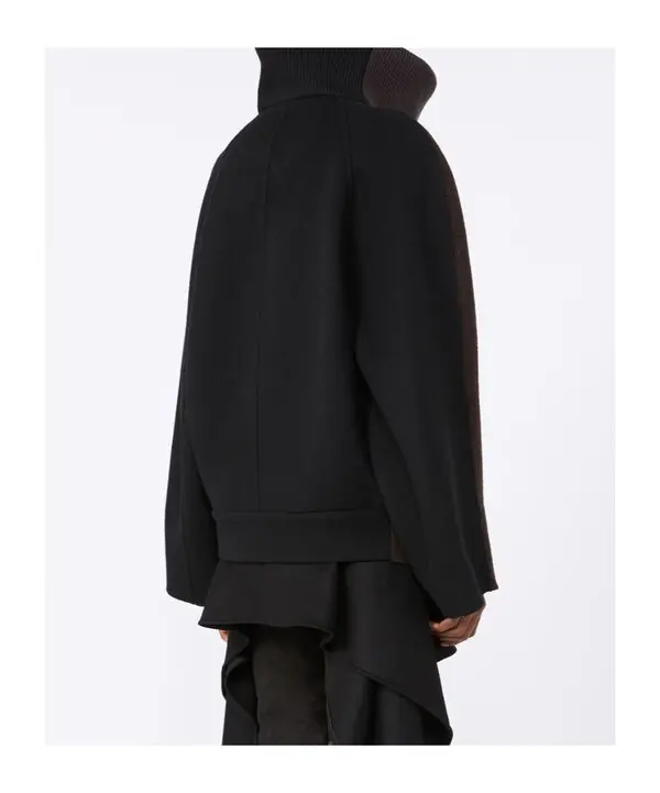 Sportmax Short Wool And Cashmere Heavy Jacket Coffee