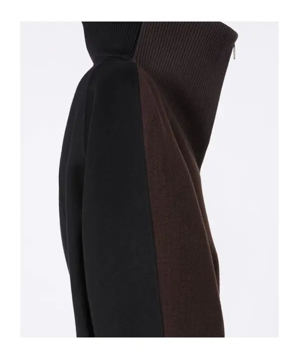 Sportmax Short Wool And Cashmere Heavy Jacket Coffee