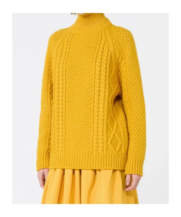 Max Mara Long-sleeved Sweater - Yellow
