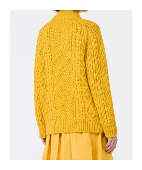 Max Mara Long-sleeved Sweater - Yellow