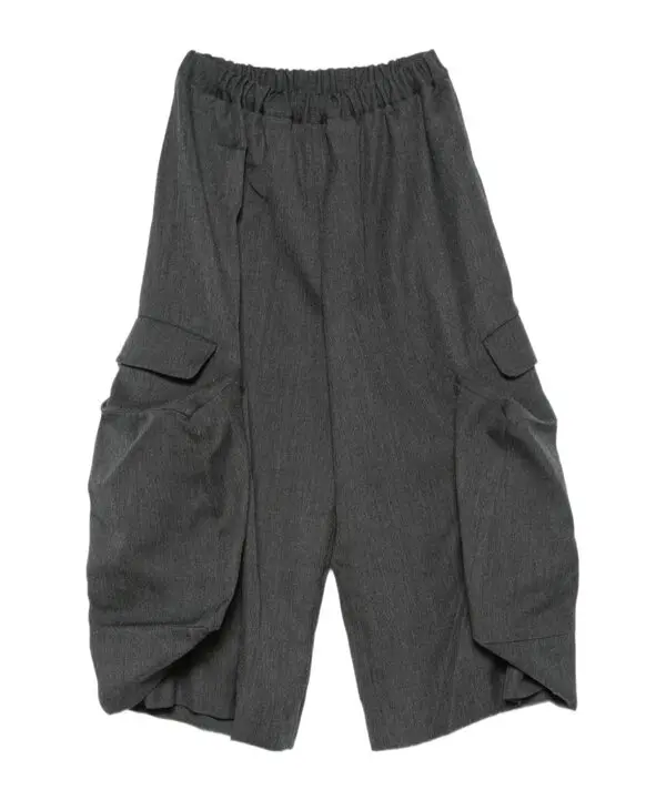 Comme Des Garçons Draped-design Cargo-pocket Trousers - Black