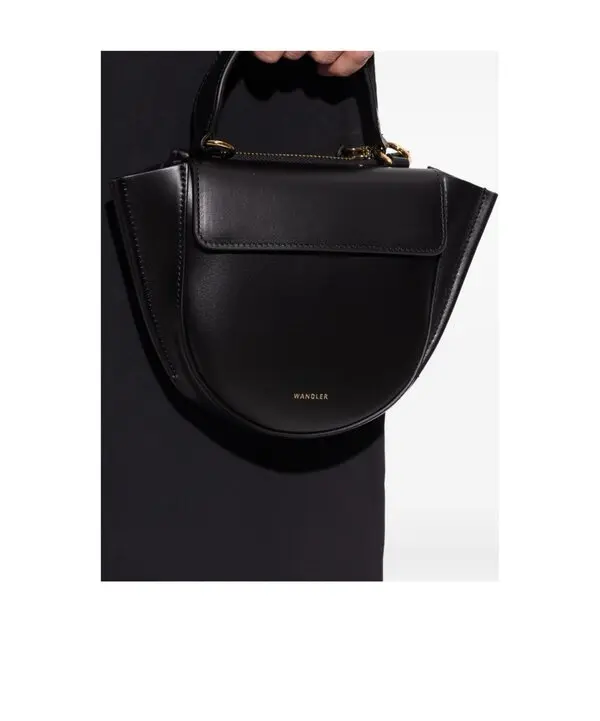 WANDLER Hortensia Logo Embossed Tote Bag