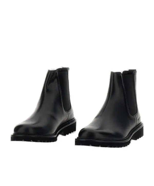 COMMON PROJECTS Round Toe Ankle Boots - Black