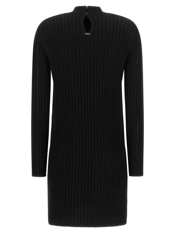 TWINSET Mock Neck Knit Mini Dress