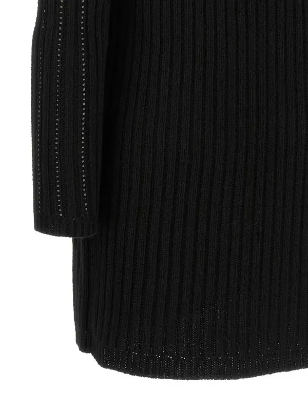 TWINSET Mock Neck Knit Mini Dress