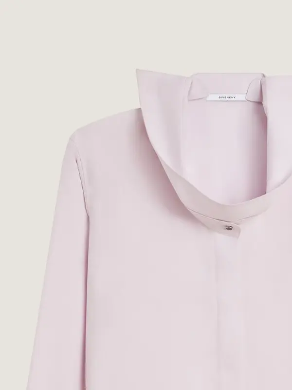 Givenchy Shirt In Silk With Deconstructed Collar