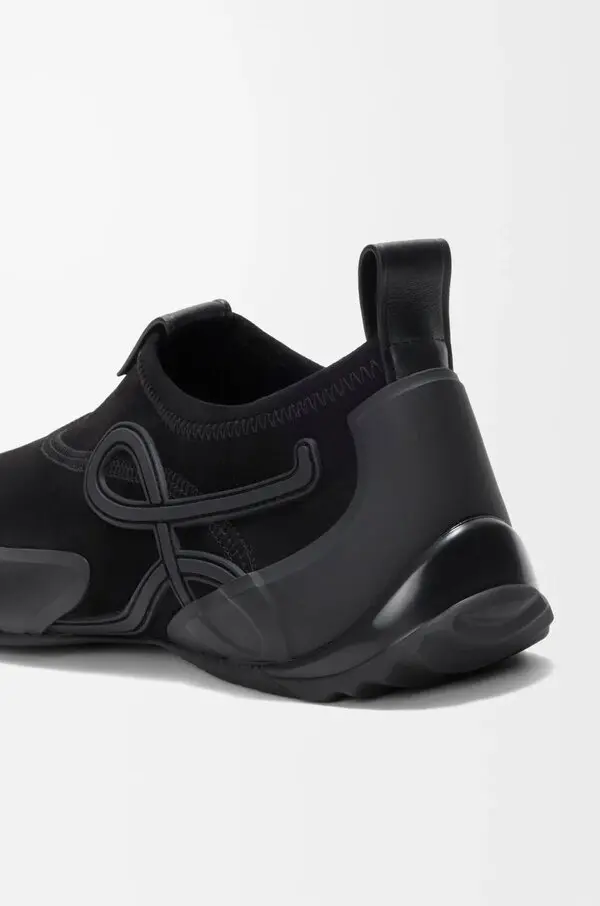 Loewe Grip Aqua Shoe In Stretch Suede And Tpu