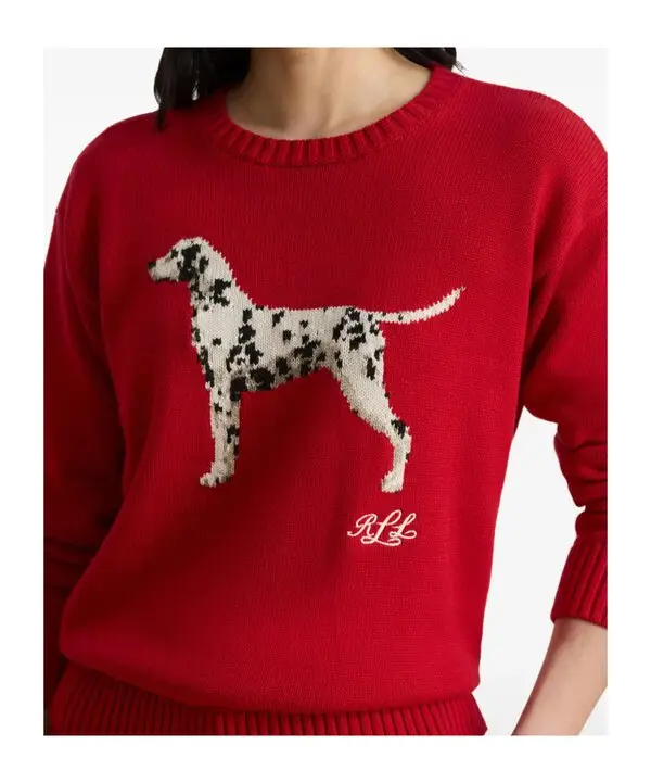 Ralph Lauren Riednee Dog-intarsia Sweater