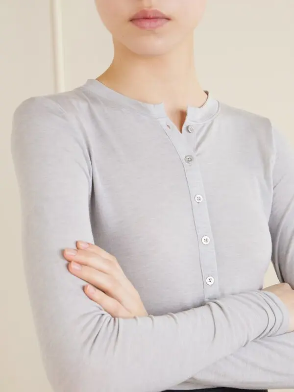 SKIMS Henry Collar T-shirt