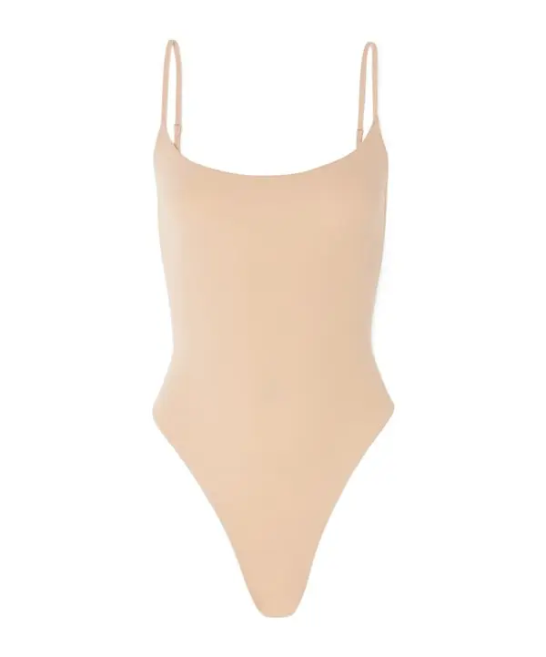 SKIMS Fits Everybody Cami Thong Bodysuit Clay - Nude