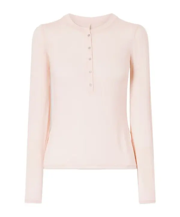 SKIMS Henry Collar T-shirt
