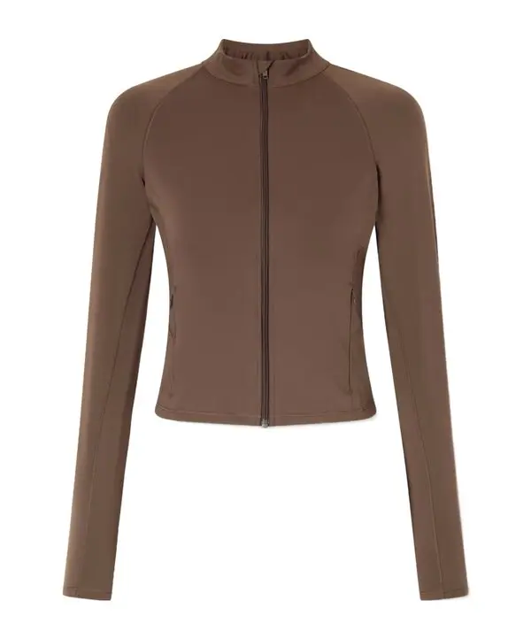 SKIMS X Nike Collaboration Sports Jacket - Brown