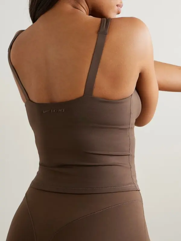 SKIMS Square Neck Vest - Dark Tan