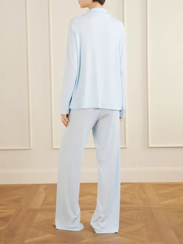 SKIMS Ribbed Pajama Set - Blue