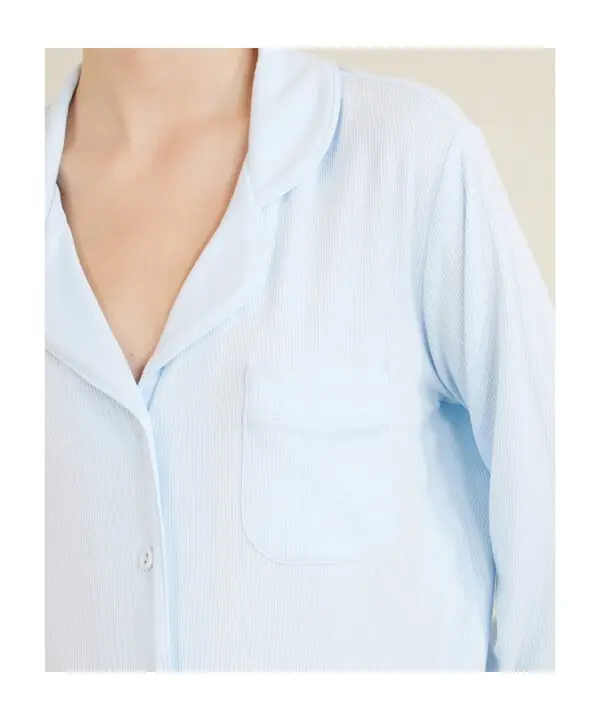 SKIMS Ribbed Pajama Set - Blue