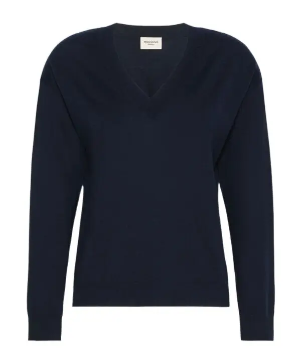 Max Mara Soft Wool And Cashmere Sweater Navy - Navy Blue