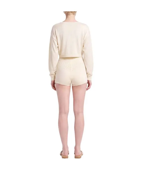 Max Mara Solid-colored Knit Shorts