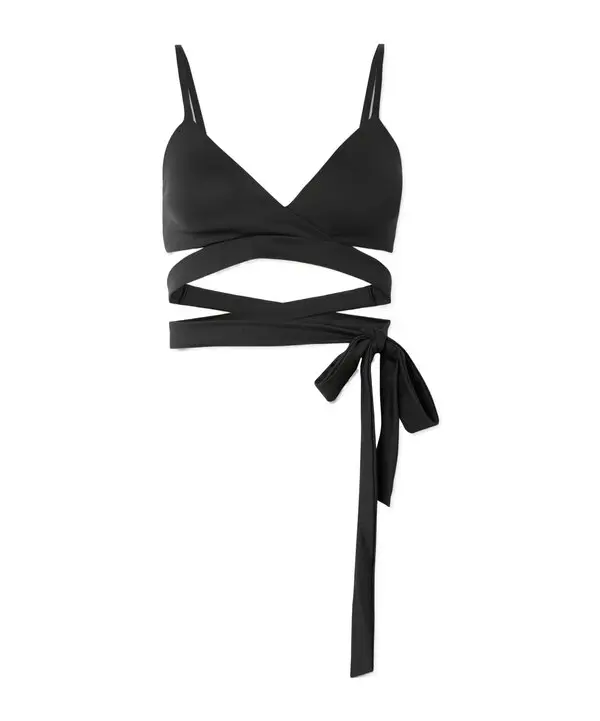 SKIMS Wrap-up Sports Bra - Black